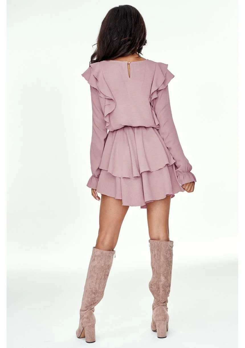 POWDER DRESS WITH FRILLS - Mosquito