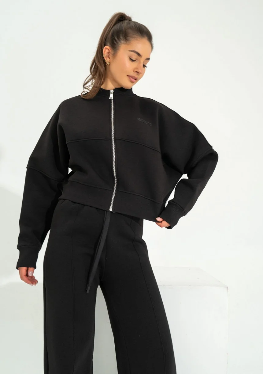 Bailee - Krótka bluza rozpinana Black - Mosquito